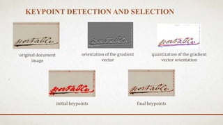 Segmentation - based Historical Handwritten Word Spotting using document-specific Local Features ...