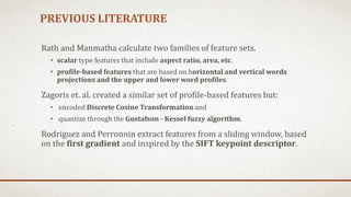Segmentation - based Historical Handwritten Word Spotting using document-specific Local Features ...