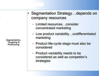 Segmentation Targeting Positioning | PPT
