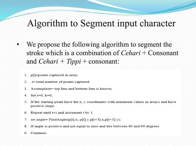 Segmentation and recognition of handwritten gurmukhi script | PPTX | Web Development | Internet