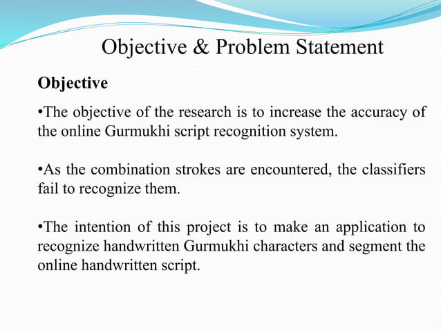 Segmentation And Recognition Of Handwritten Gurmukhi Script Pptx Web Development Internet