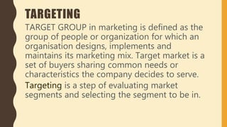 Segmentation and targeting | PPTX