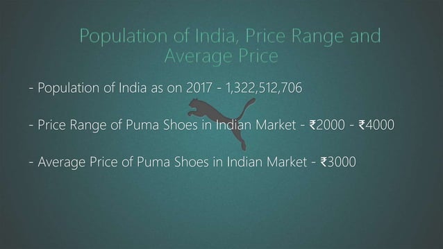 Segmentation & demand estimation for puma casual shoes | PPT