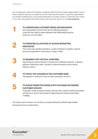 Prepaid customer segmentation in telecommunications: An overview of ...