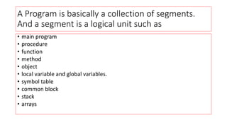 Segmentation in operating systems | PPTX