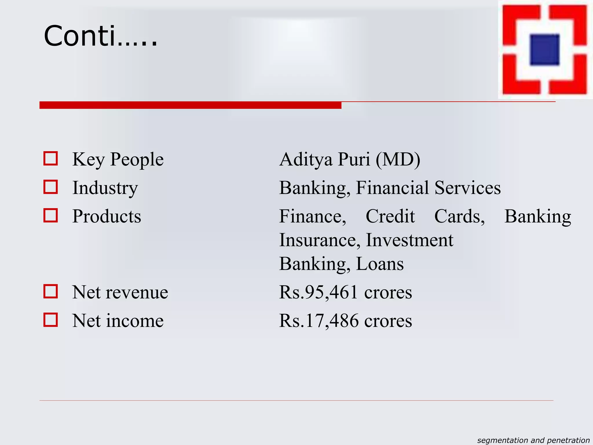 Segmentation of bank customer | PPT
