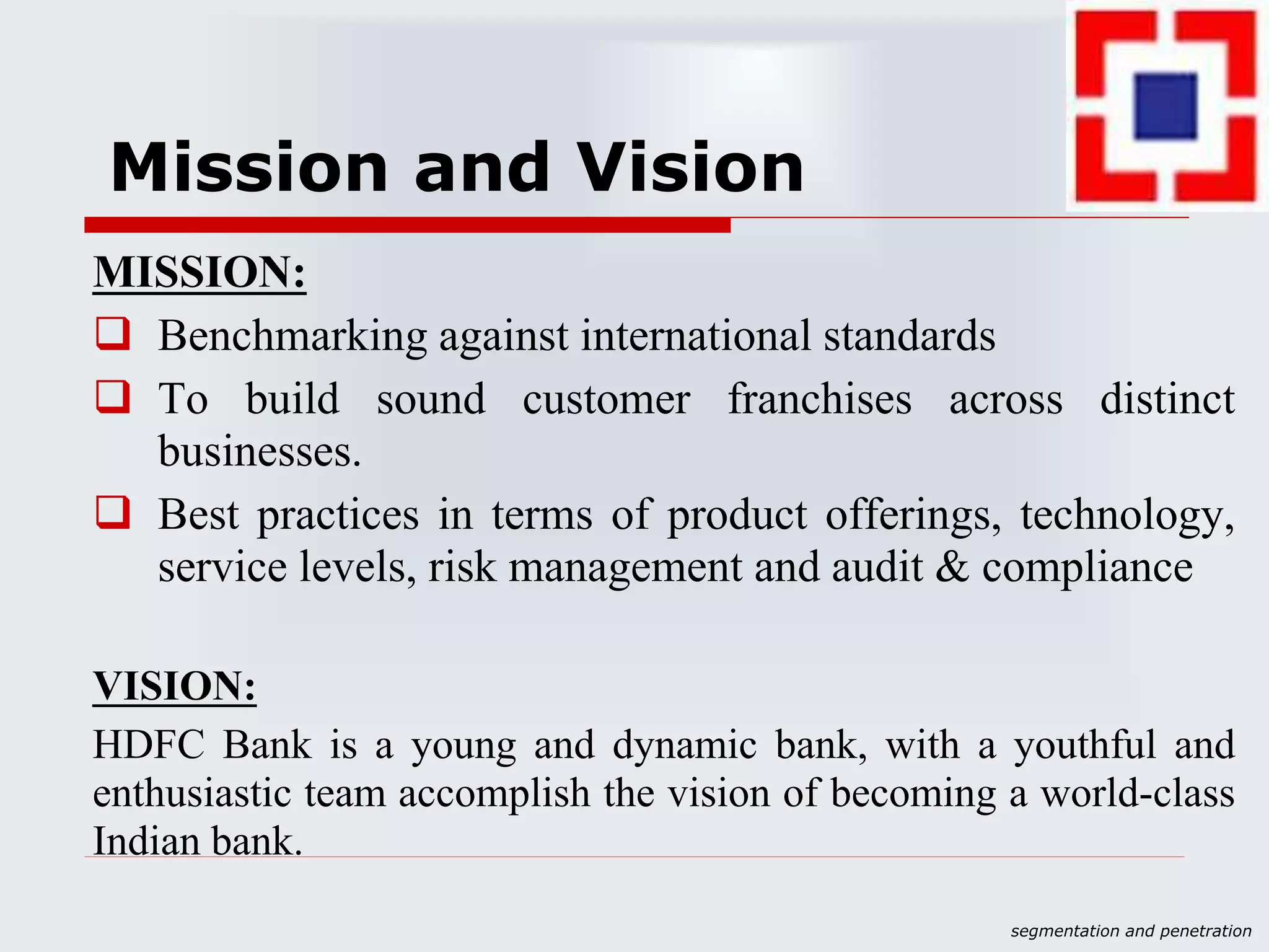 Segmentation of bank customer | PPT