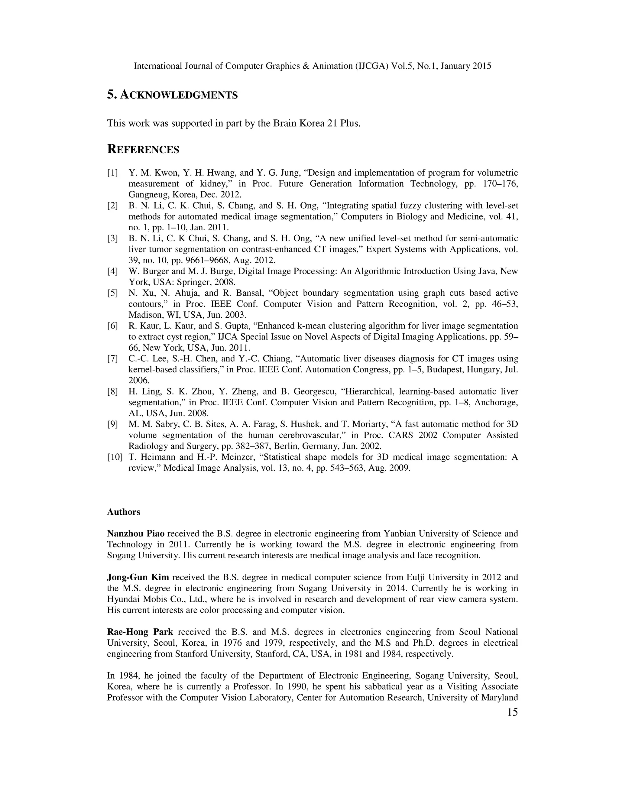 Segmentation of cysts in kidney and 3 d volume calculation from ct ...