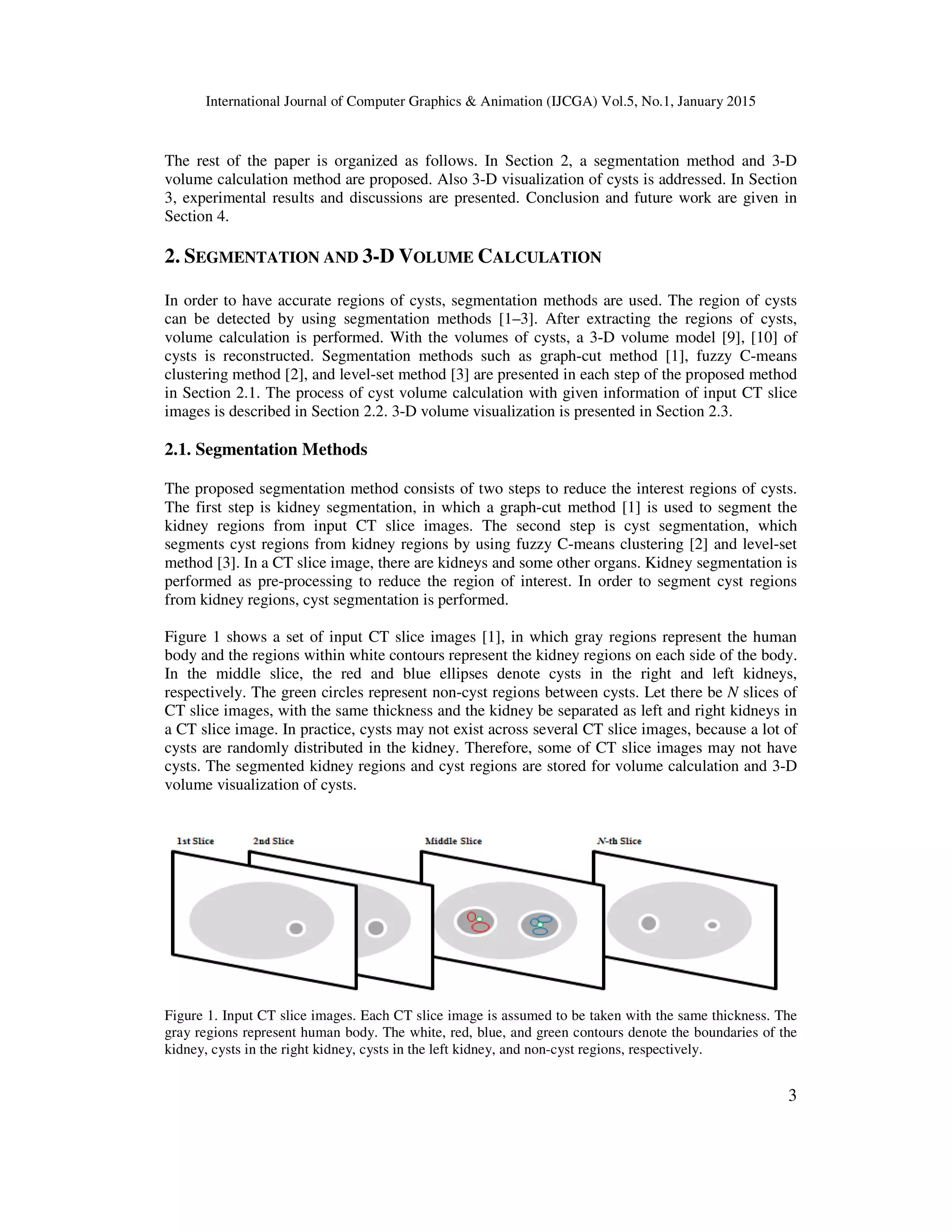 Segmentation of cysts in kidney and 3 d volume calculation from ct ...