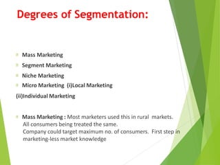 Segmentation of rural marketing | PPT