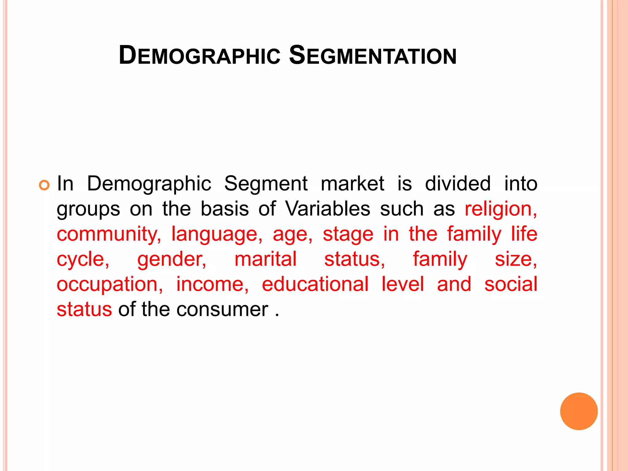 Segmentation presentation | PPTX