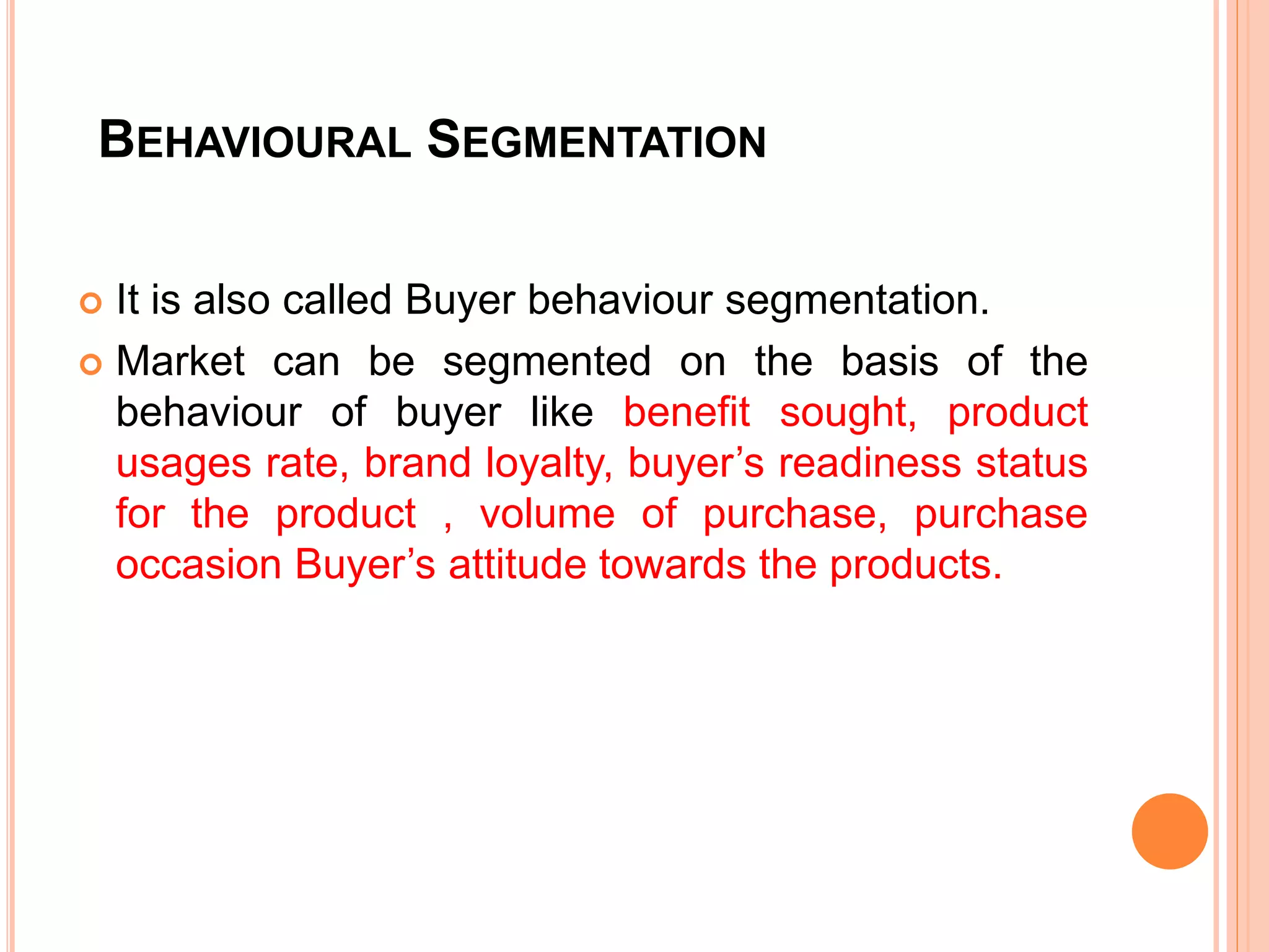 Segmentation presentation | PPTX