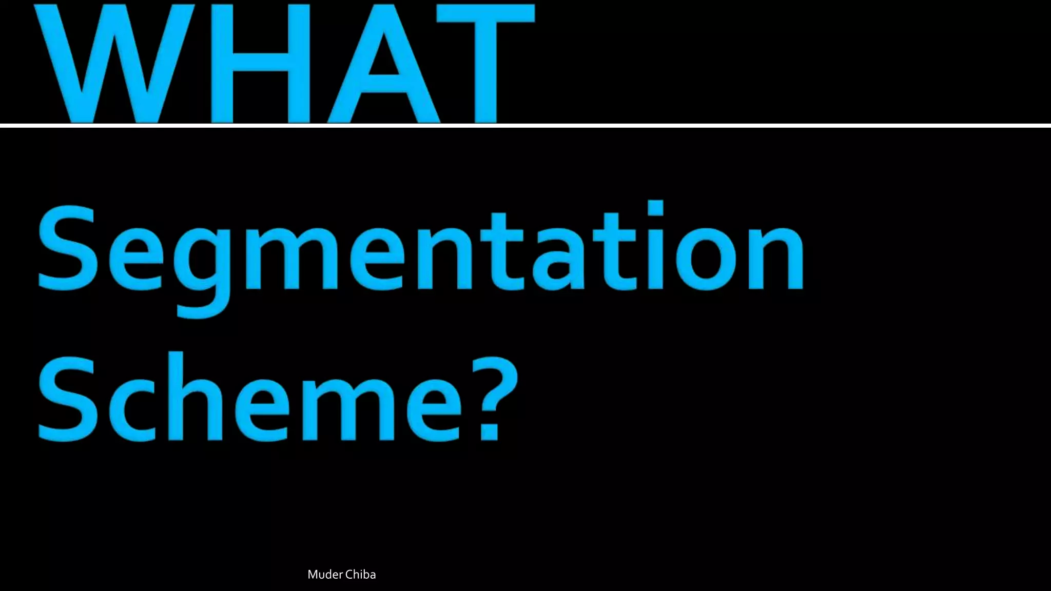 Segmentation- Science, Art and Practice | PPT | Free Download