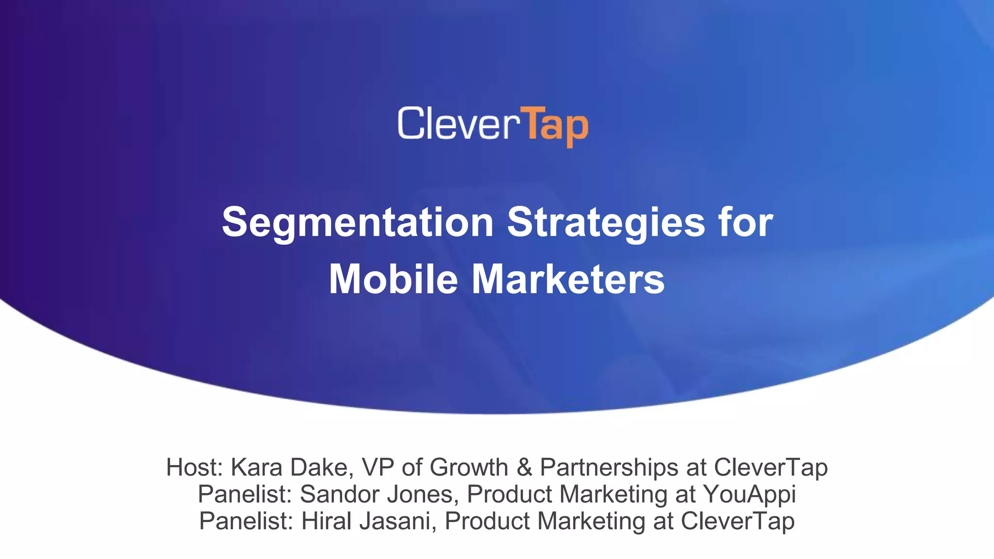 Segmentation Strategies for Mobile Marketers | PPT