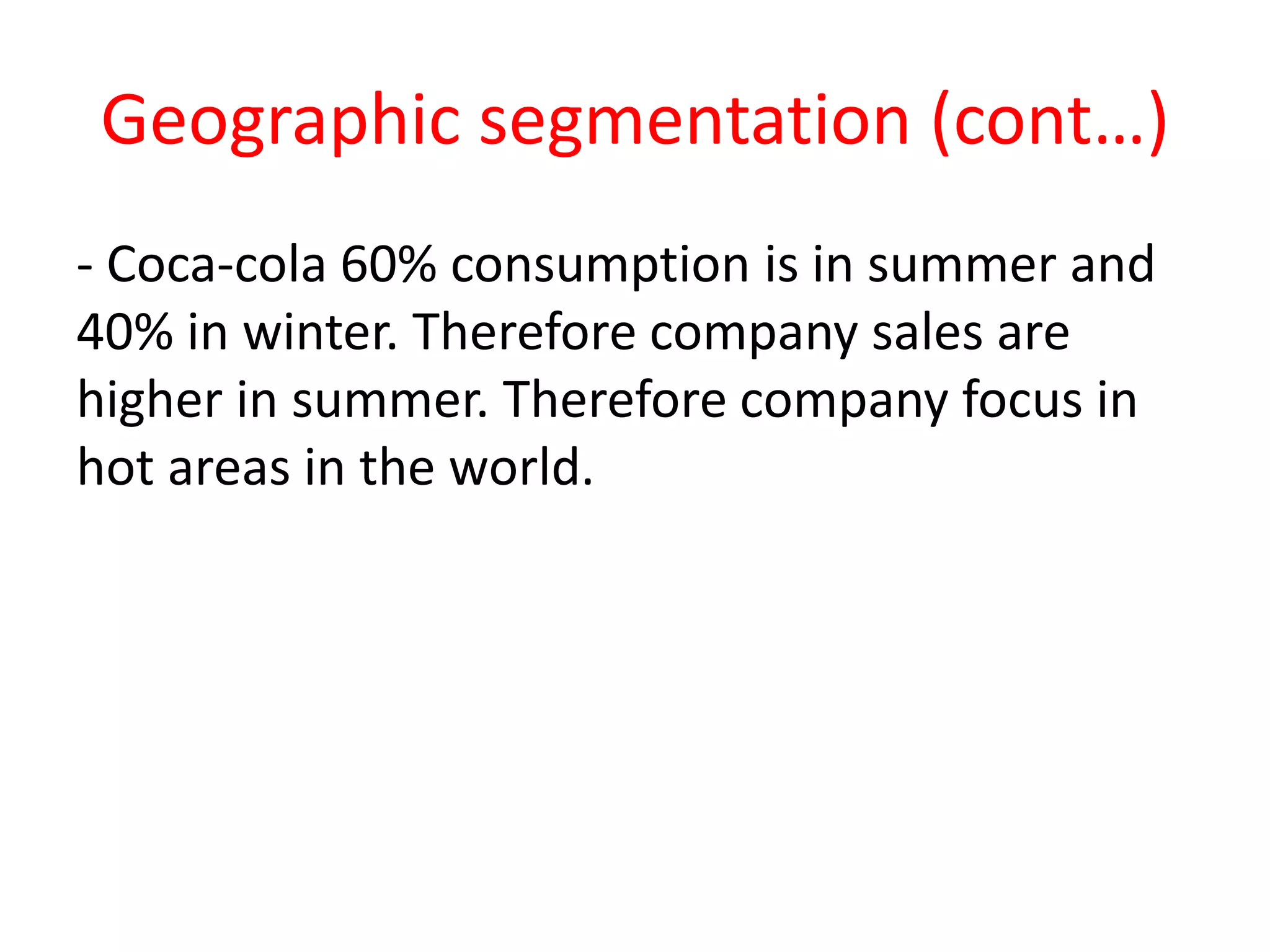Segmentation, targeting and positioning with example cocacola company ...