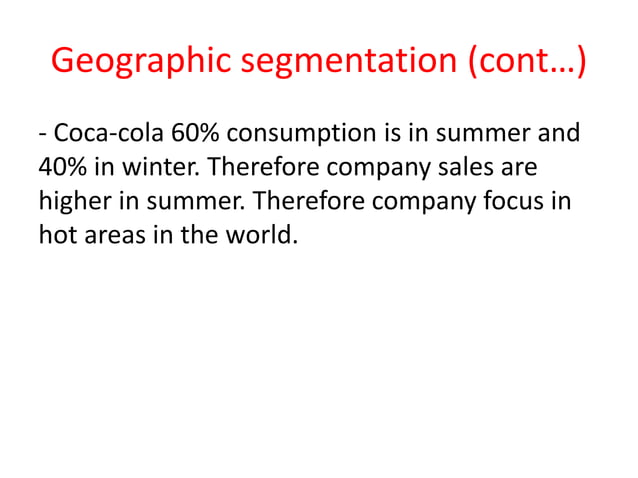 Segmentation, targeting and positioning with example cocacola company ...