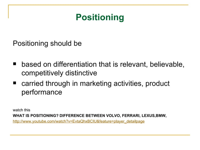 Segmentation , targeting, positioning powerpoint1 | PPT