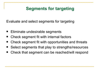 Segmentation , targeting, positioning powerpoint1 | PPT