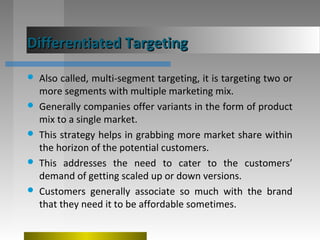 Segmentation, targeting and positioning | PPT