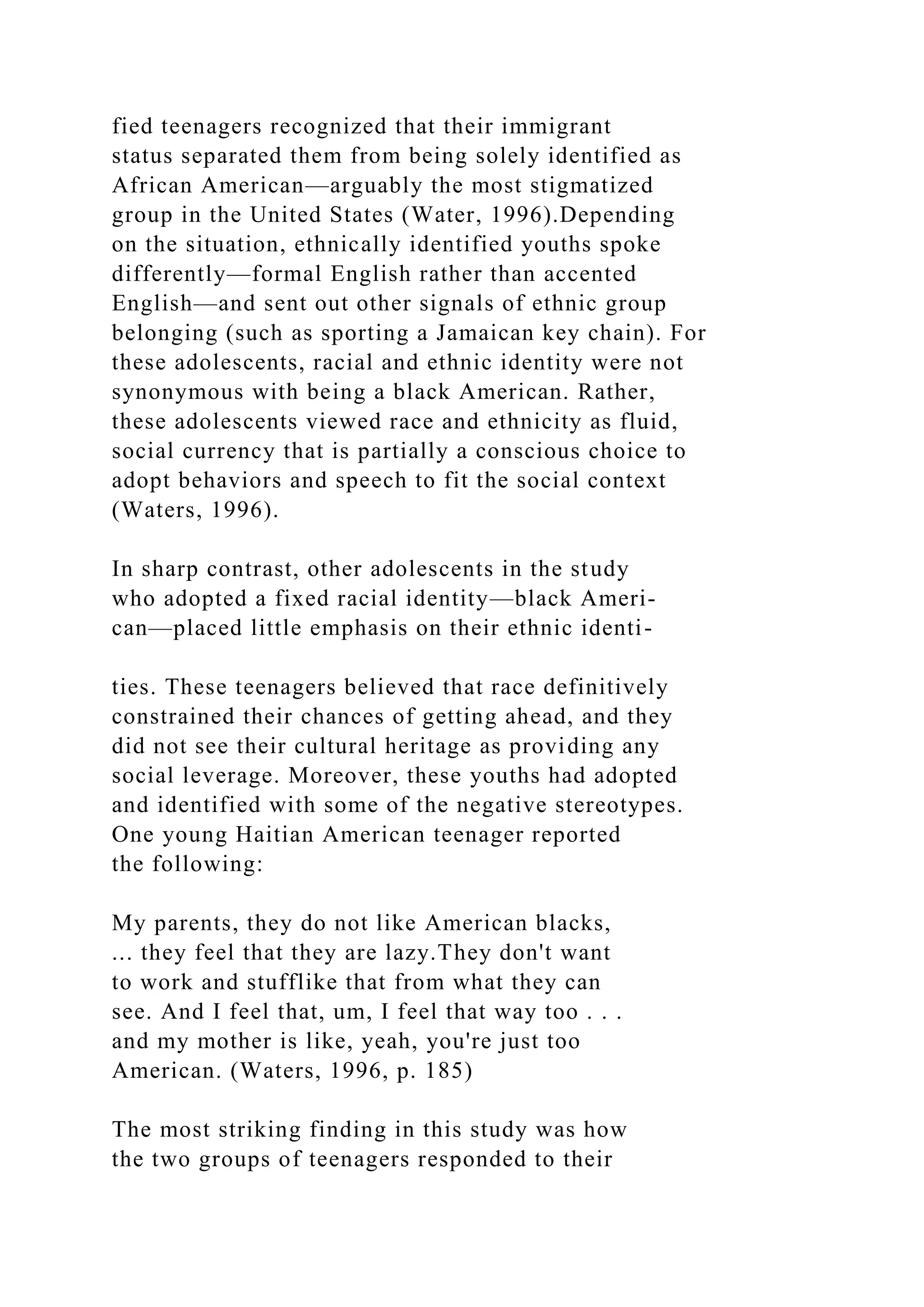 Segmented Assimilation Theory and theLife Model An Integrat.docx