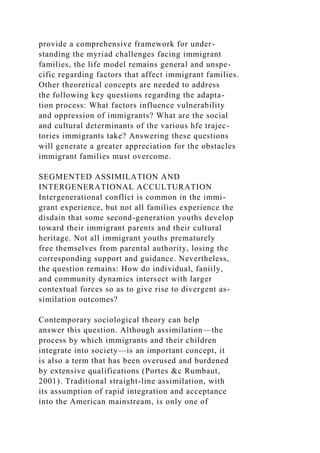 Segmented Assimilation Theory and theLife Model An Integrat.docx