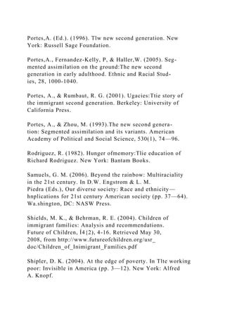 Segmented Assimilation Theory and theLife Model An Integrat.docx