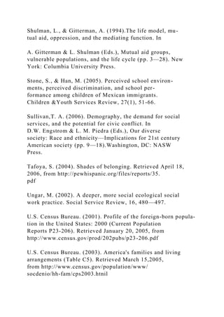 Segmented Assimilation Theory and theLife Model An Integrat.docx