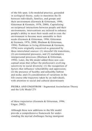 Segmented Assimilation Theory and theLife Model An Integrat.docx