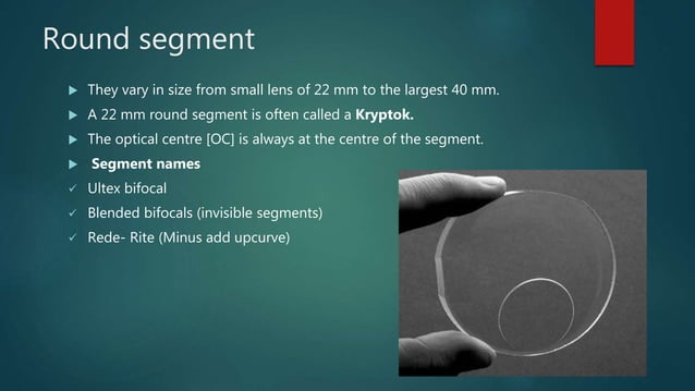 Segmented Multifocal Lenses.pptx | Photography | Arts and Crafts