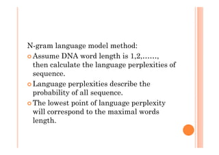 Segmenting dna sequence into words | PPT