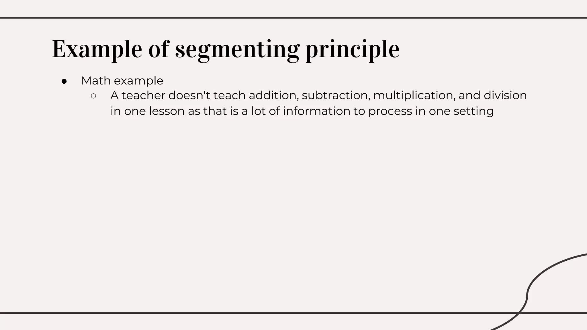 Segmenting Principle Story board | PPTX