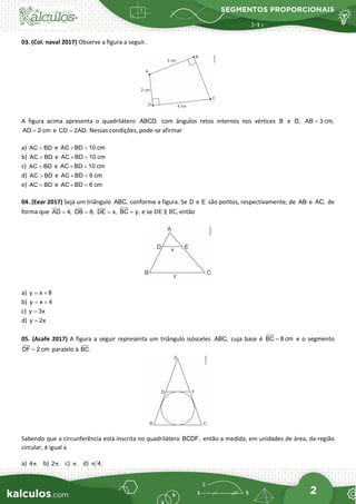 Segmentos proporcionais | PDF