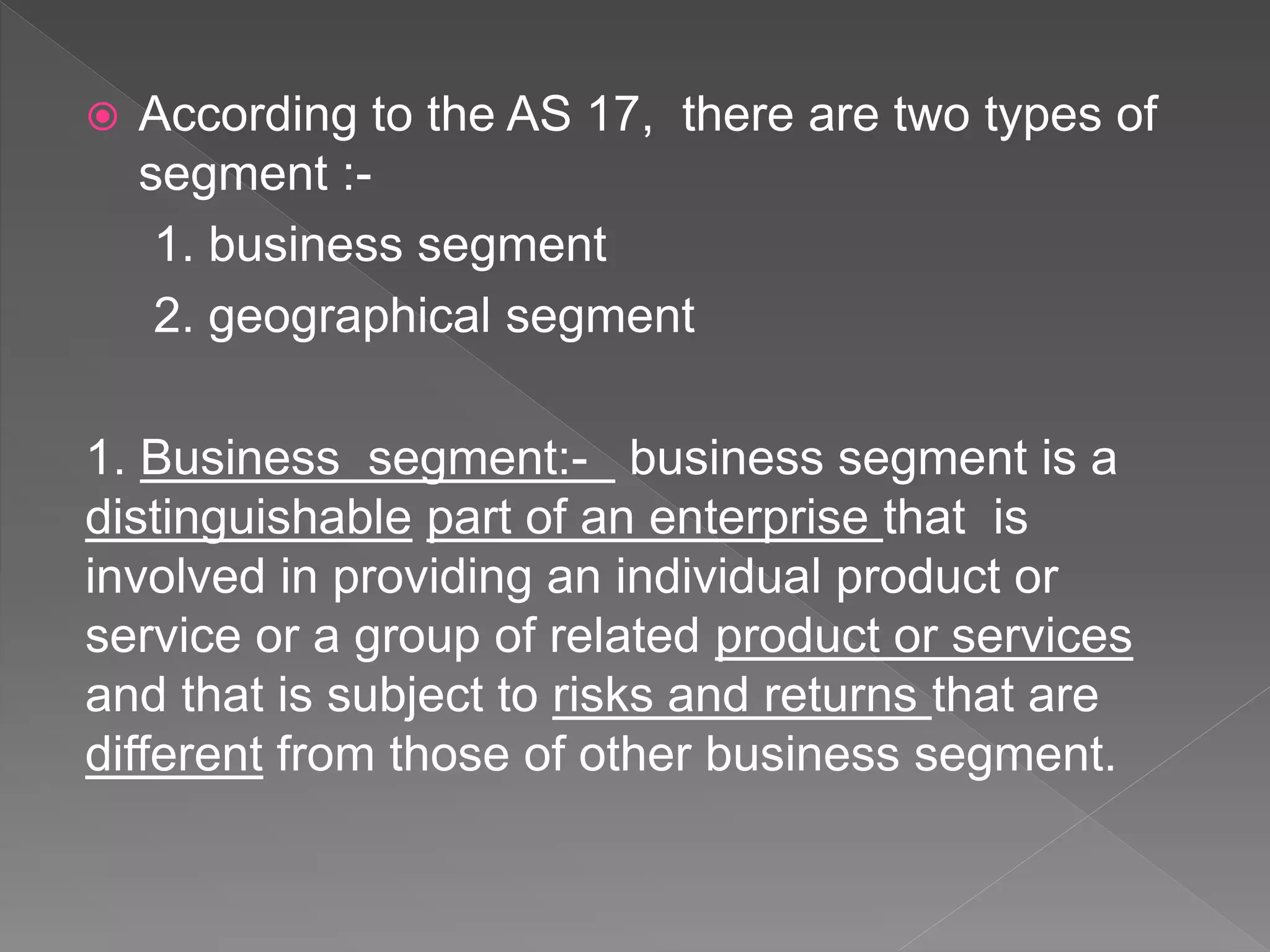 Segment reporting | PPTX