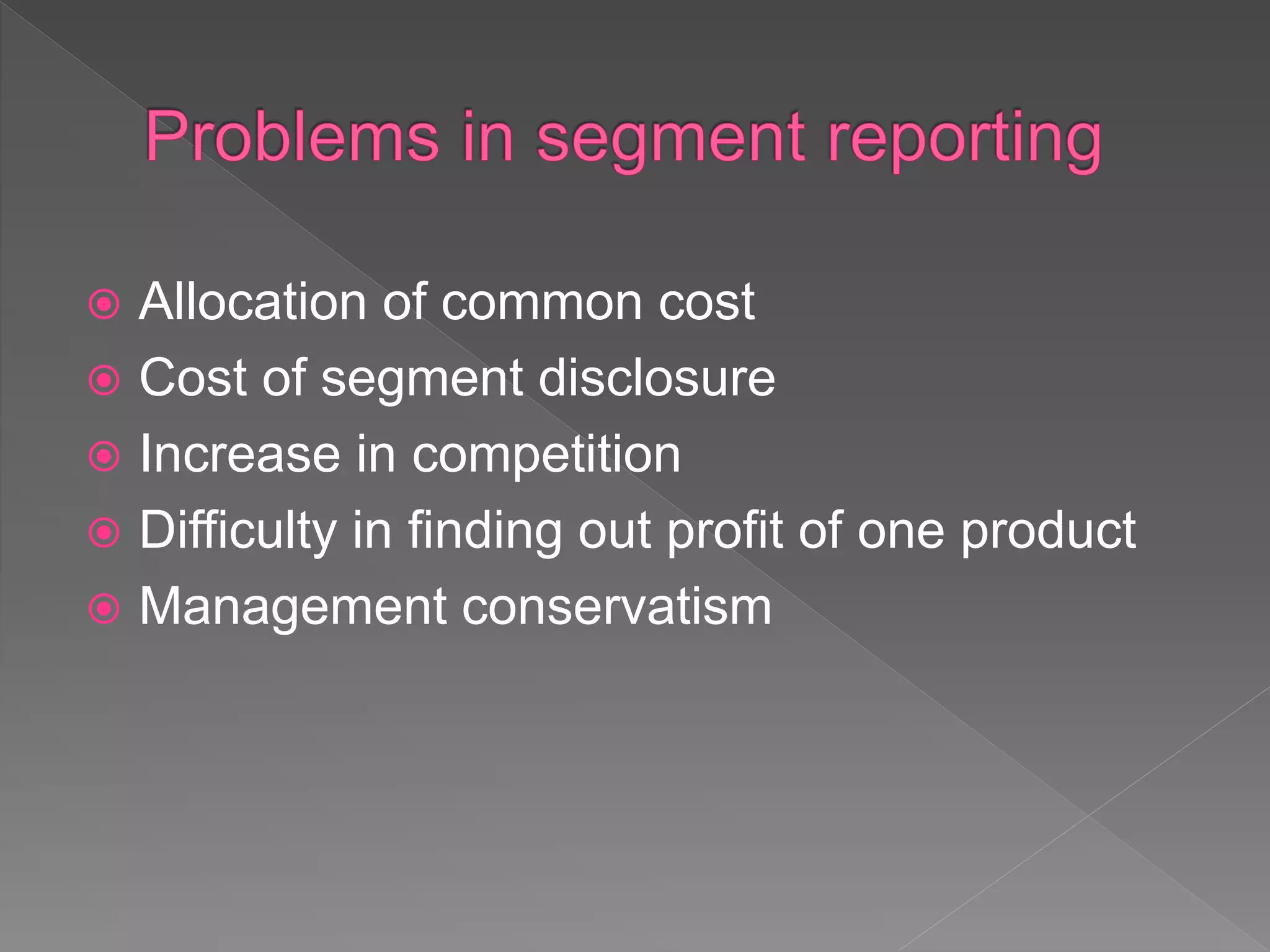 Segment reporting | PPTX