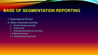 Segment reporting ppt | PPTX