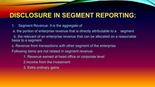 Segment reporting ppt | PPTX