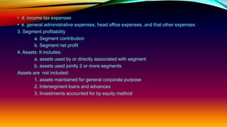 Segment reporting ppt | PPTX