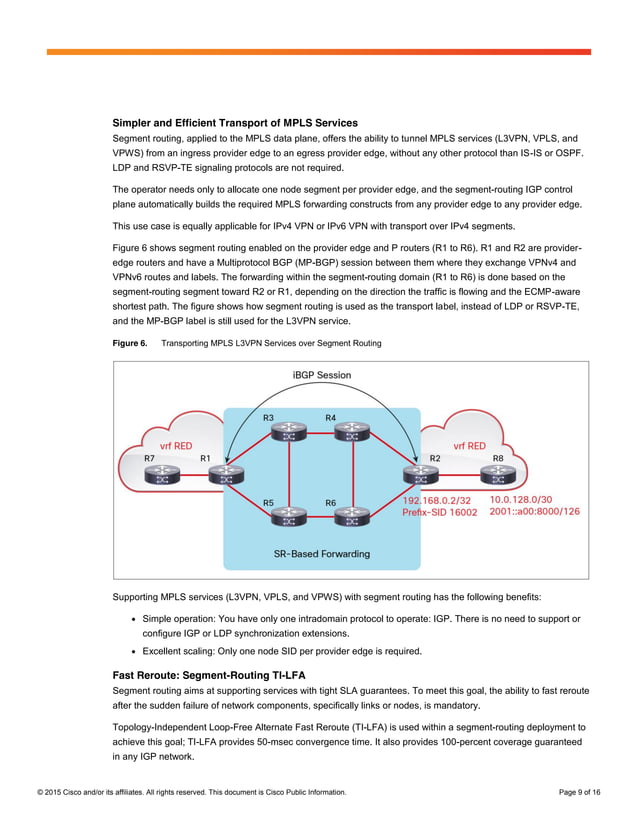 Segment Routing: Prepare Your Network For New Business Models | PDF