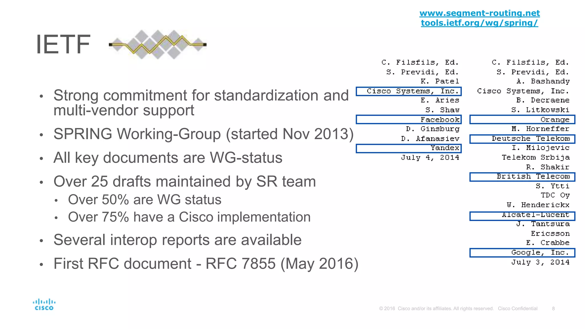 TechWiseTV Workshop: Segment Routing for the Datacenter | PPTX | Computer Networking | Computing