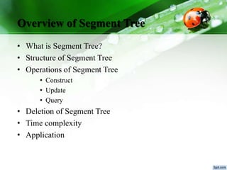 Segment tree | PPTX