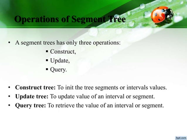 Segment tree | PPTX