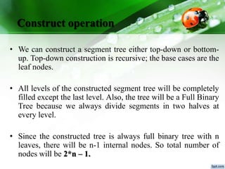 Segment tree | PPTX