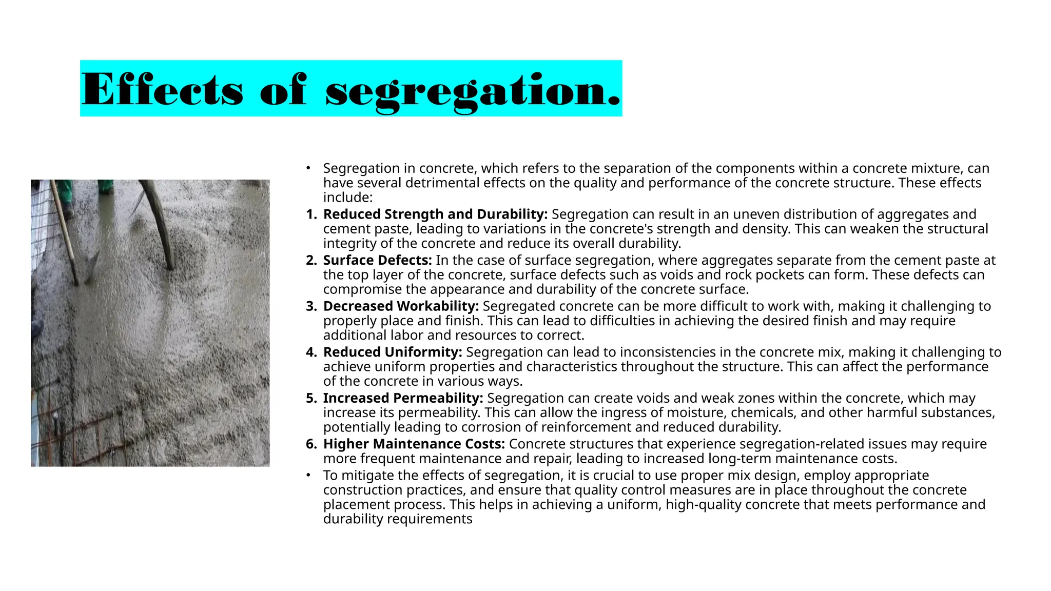 segregation refers to the separation of different components within a ...