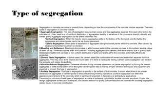 segregation refers to the separation of different components within a ...