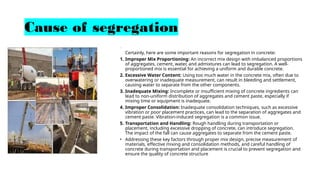 segregation refers to the separation of different components within a ...