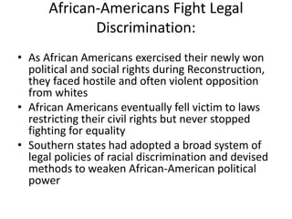 Segregation and Discrimination | PPTX