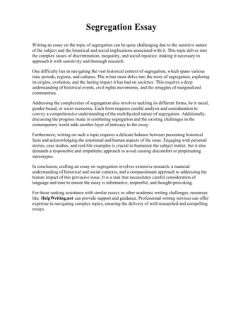 Segregation Essay.pdf
