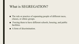 Segregation in Education of Pakistan | PPT