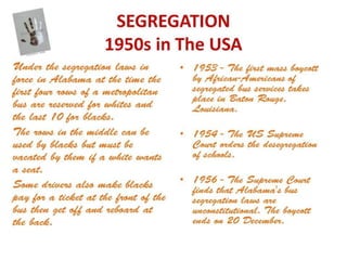 Segregation in the usa | PPTX