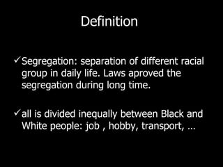 Segregation in usa | PPT